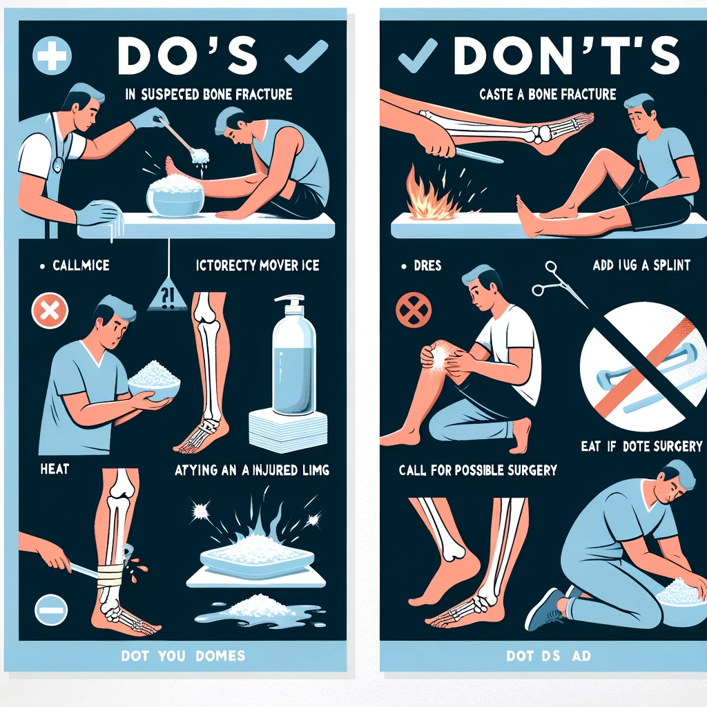 Do's and Don'ts When You Suspect a Bone Fracture - Postfracture